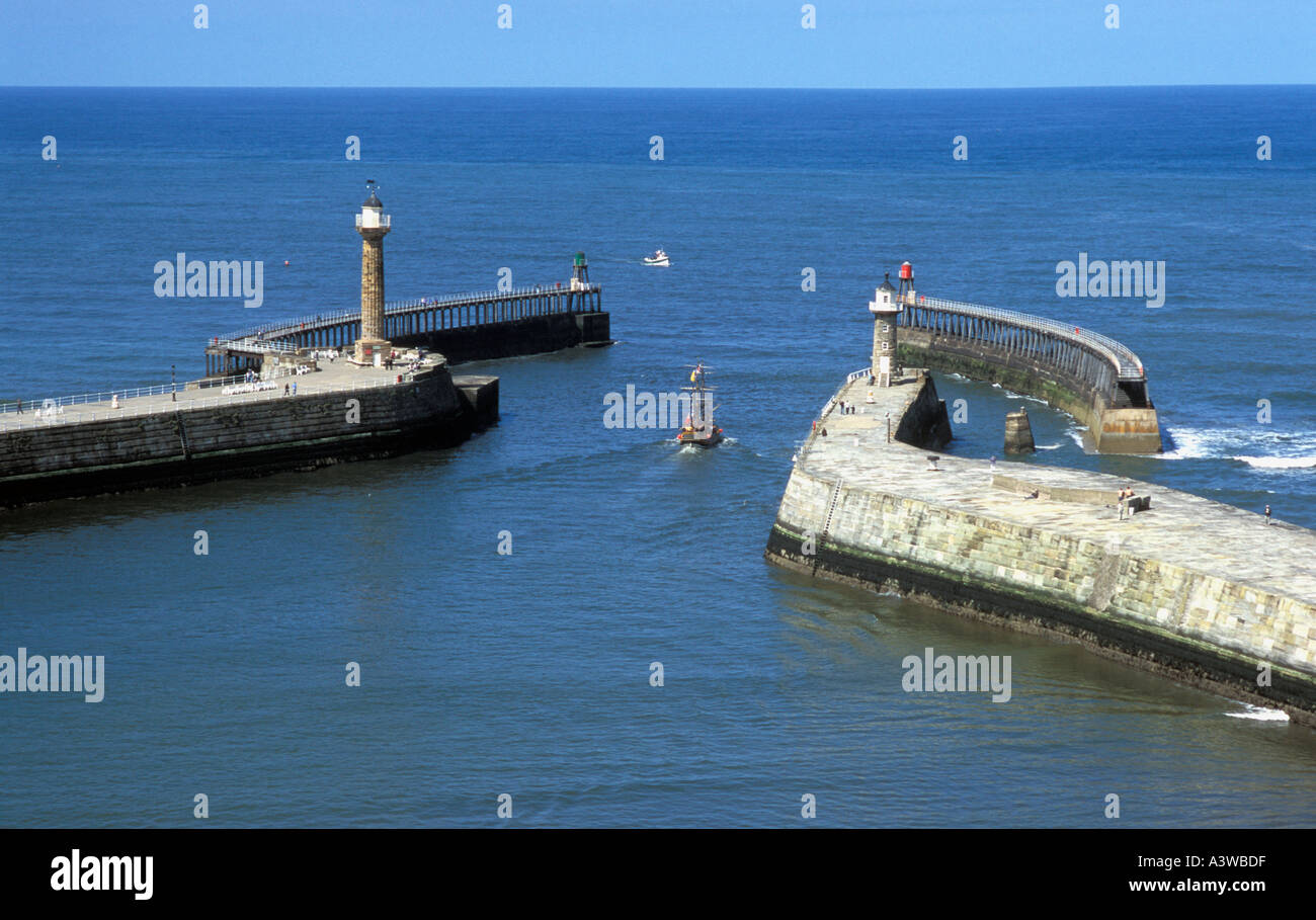 Whitby Harbour North Yorkshire England UK Stock Photo - Alamy