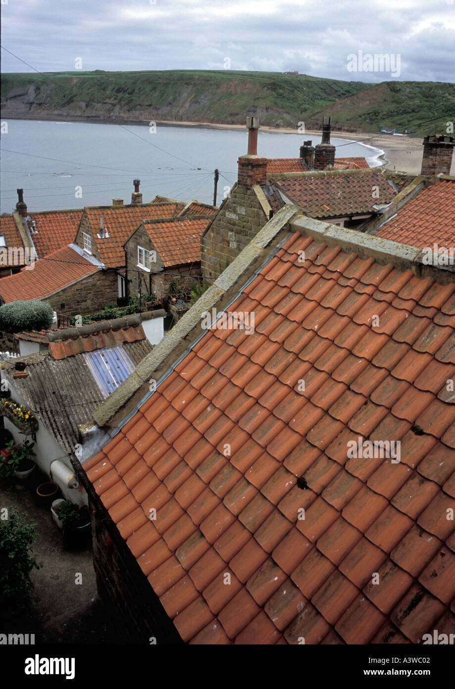 Pretty Runswick Bay East Yorkshire England UK Stock Photo - Alamy