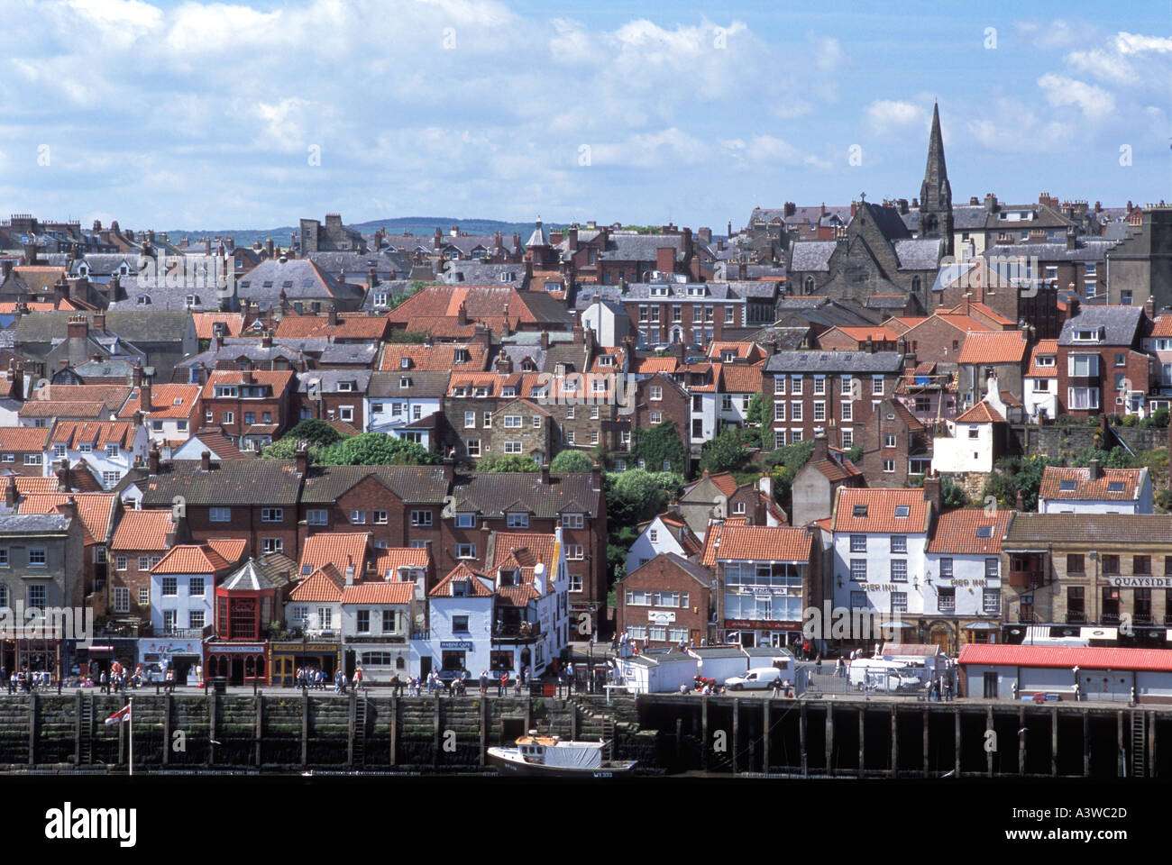 A view of Whitby town North Yorkshire England UK Stock Photo - Alamy