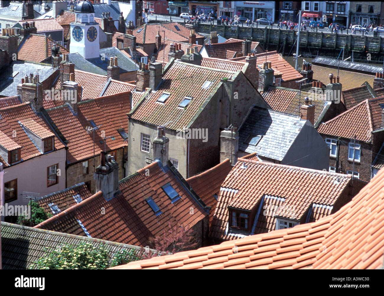 A view of Whitby town North Yorkshire England UK Stock Photo - Alamy