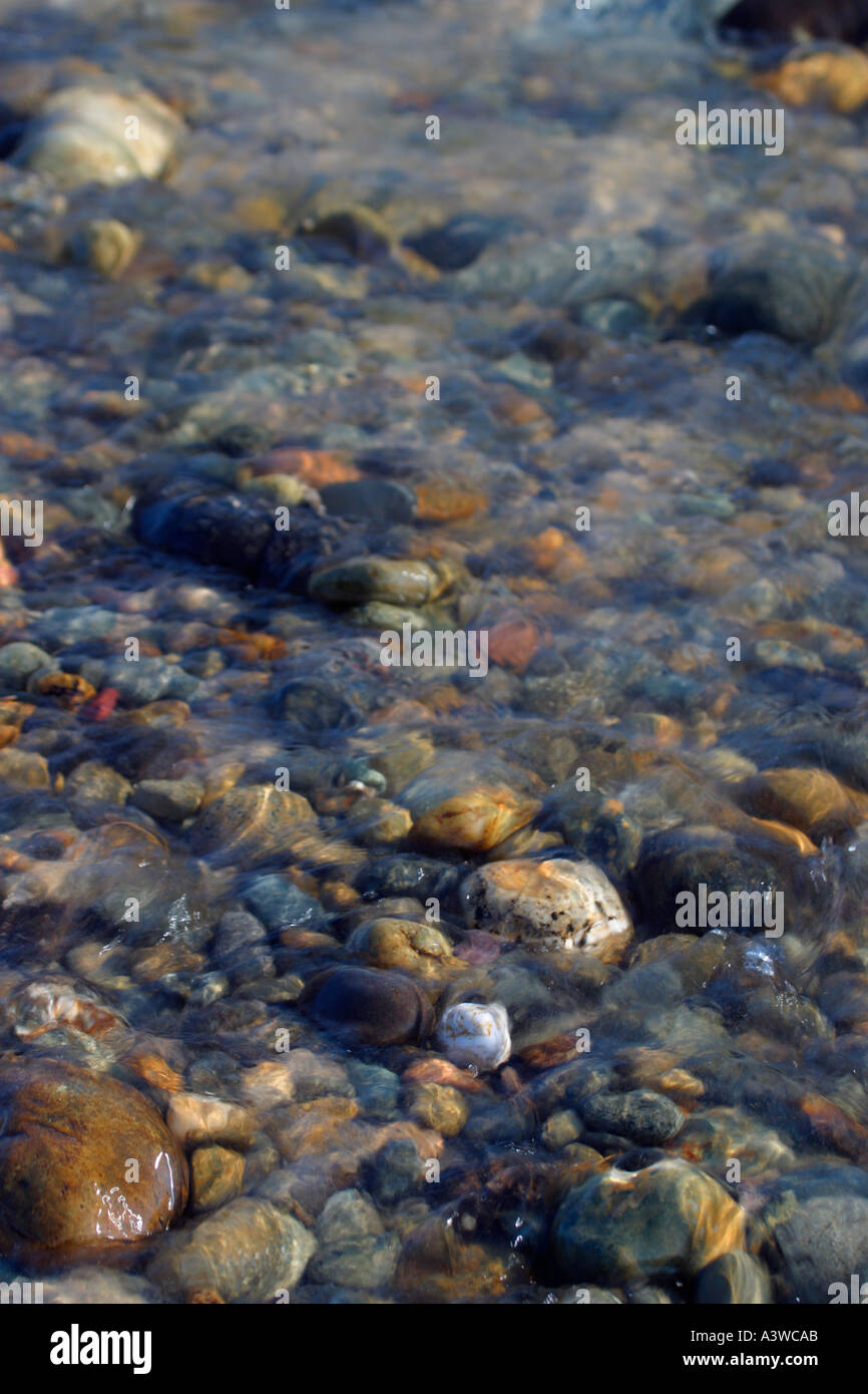 pebbles under water Stock Photo - Alamy
