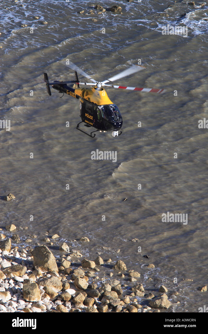 Police search and Rescue , South Coast , UK Stock Photo - Alamy