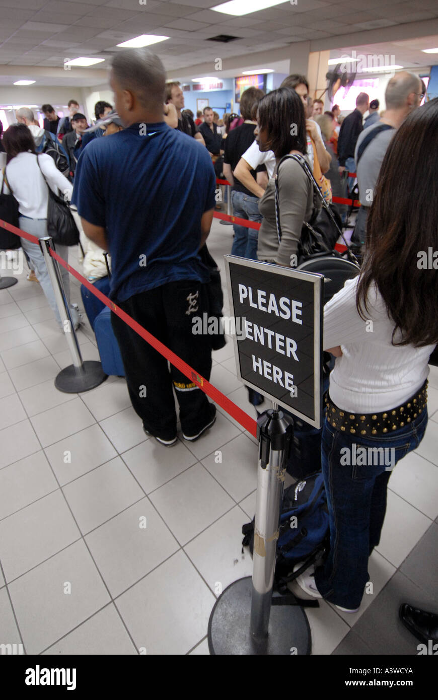 Immigration queue at Montego Bay Airport Jamaica Stock Photo - Alamy