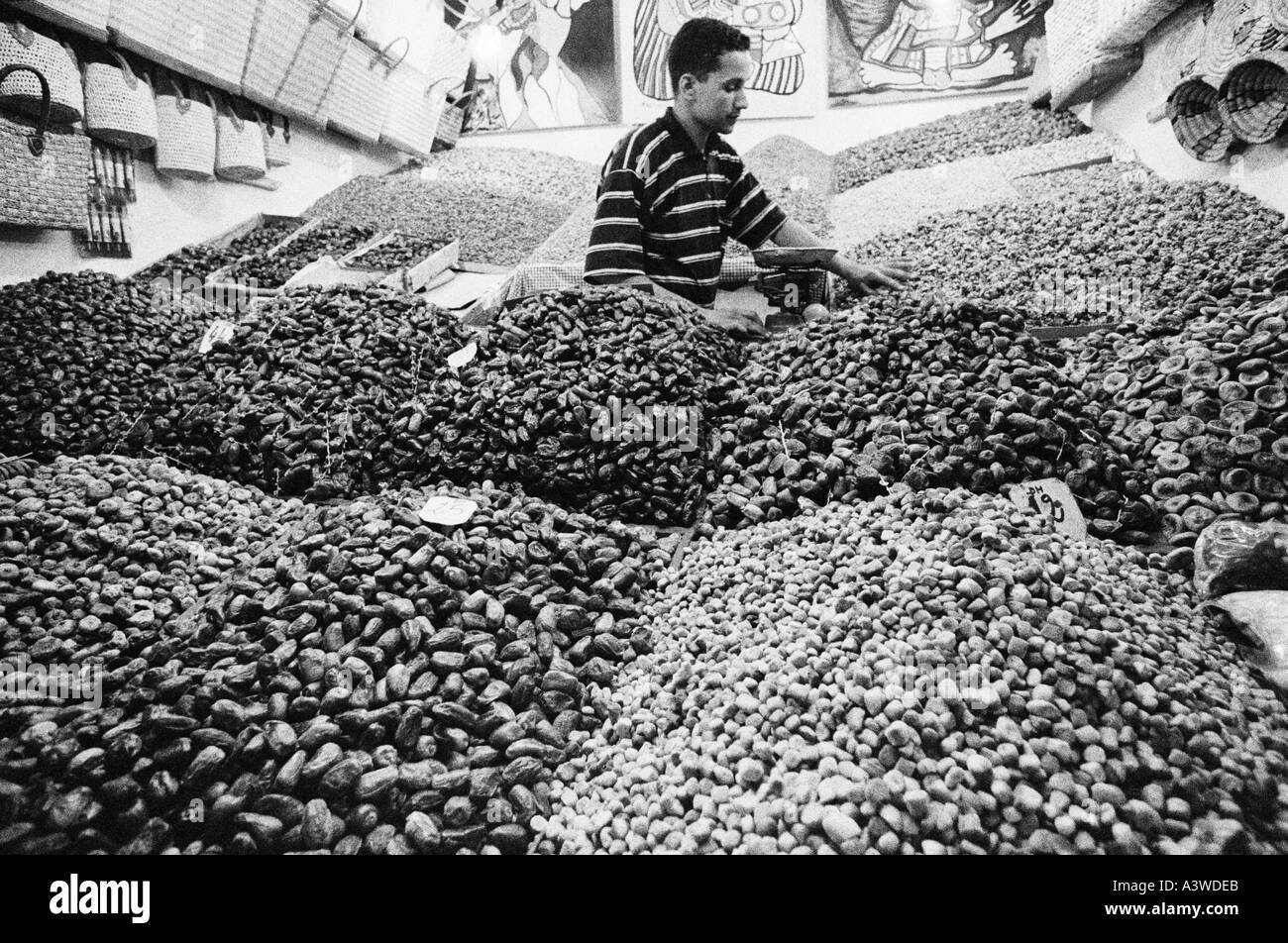 Dried goods stall Black and White Stock Photos & Images - Alamy