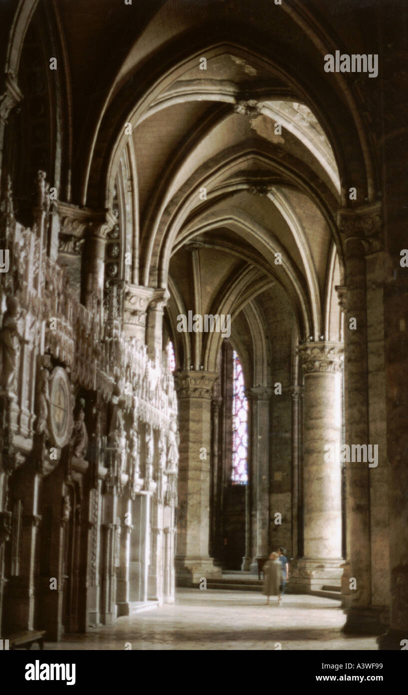 Interior of Chartres cathedral France Stock Photo - Alamy