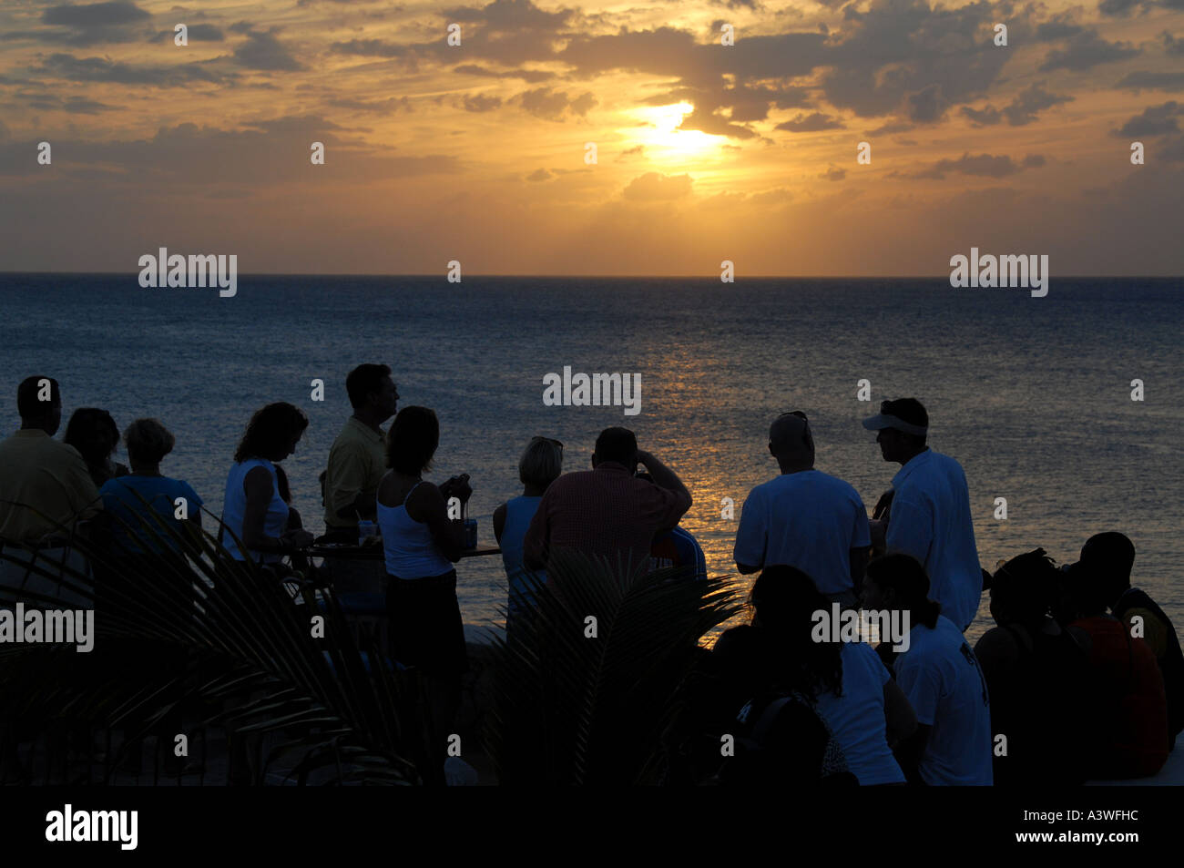 Rick s Cafe Negril Jamaica Popular place for sunset drinks Stock Photo ...