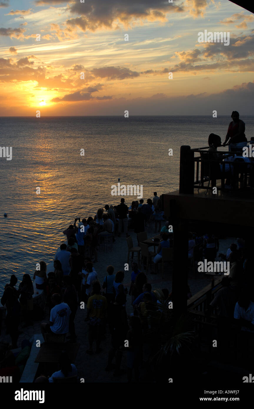 Rick s Cafe Negril Jamaica Popular place for sunset drinks Stock Photo ...