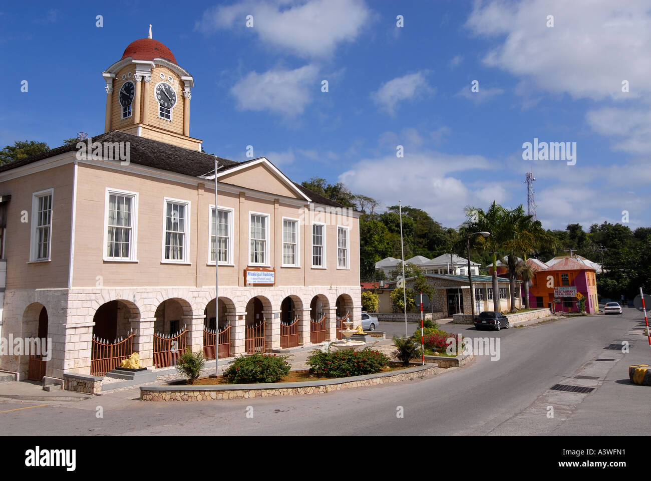 Lucea Courthouse western Jamaica Stock Photo - Alamy