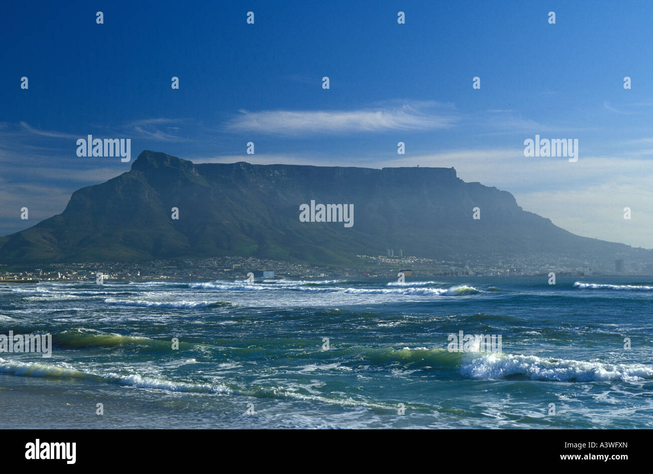 View table mountain across ocean hi-res stock photography and images ...