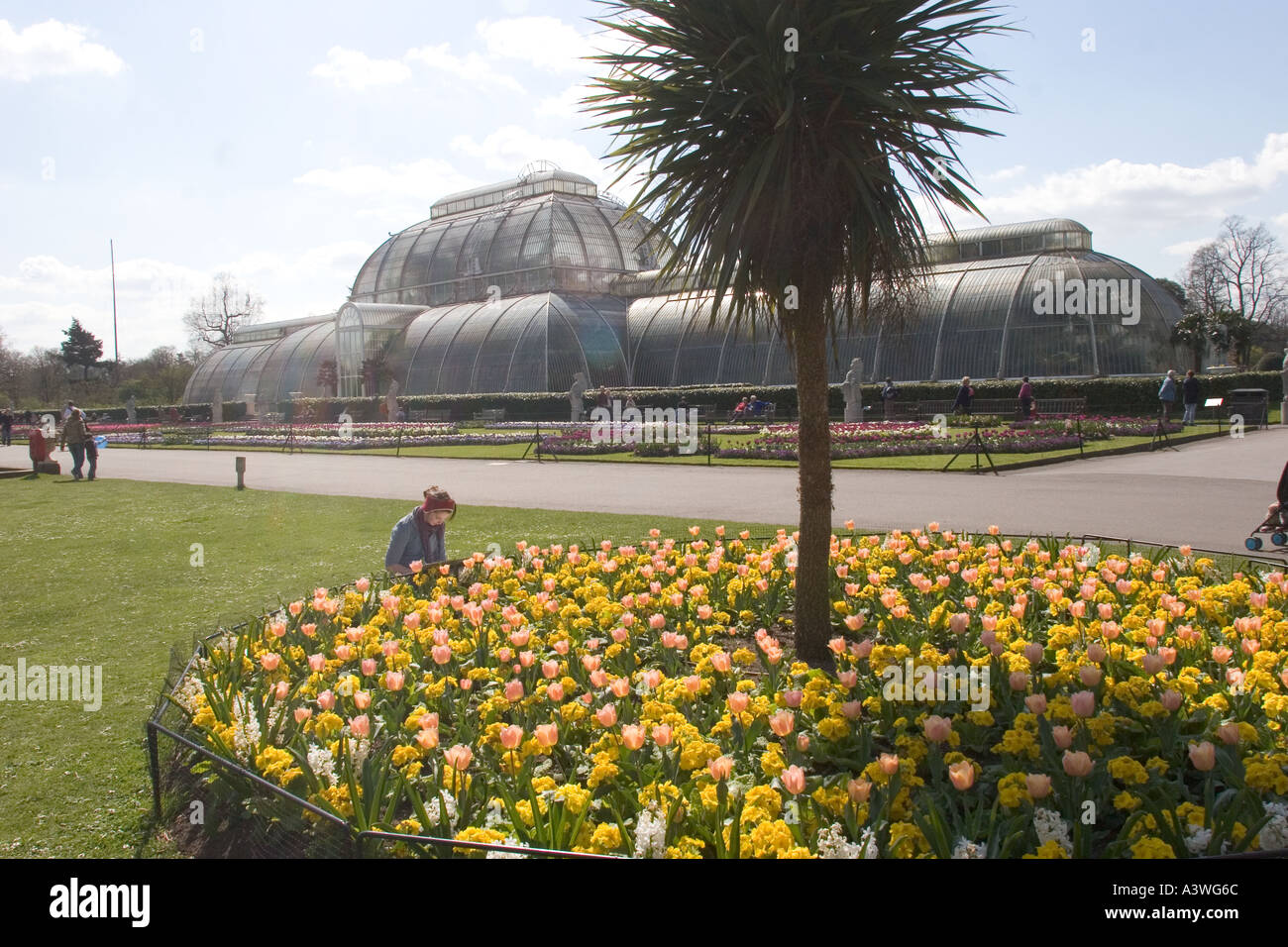 Palm house kew gardens painting hi-res stock photography and images - Alamy