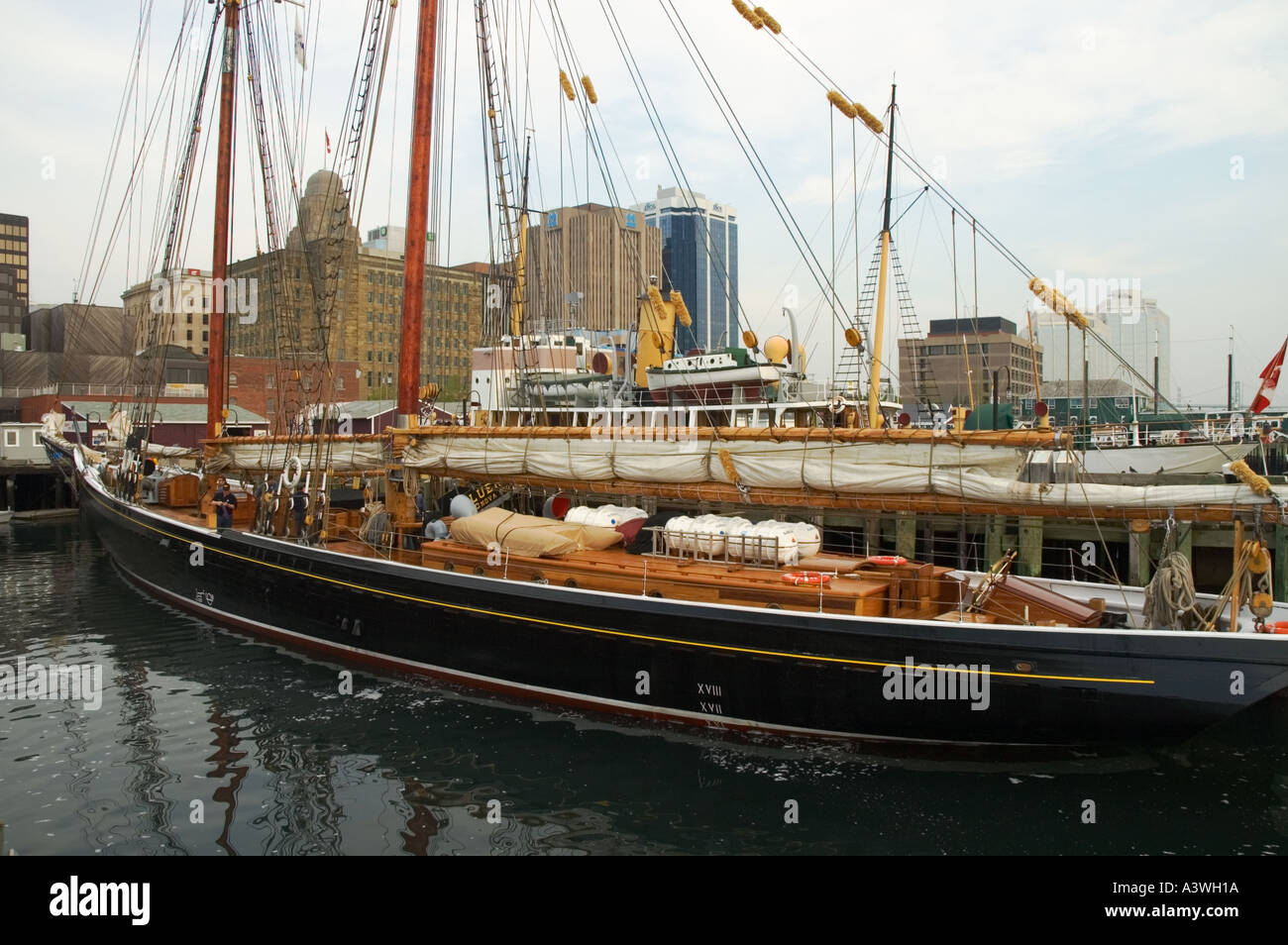 Canada Nova Scotia Halifax Bluenose II schooner built 1963 replica of ...