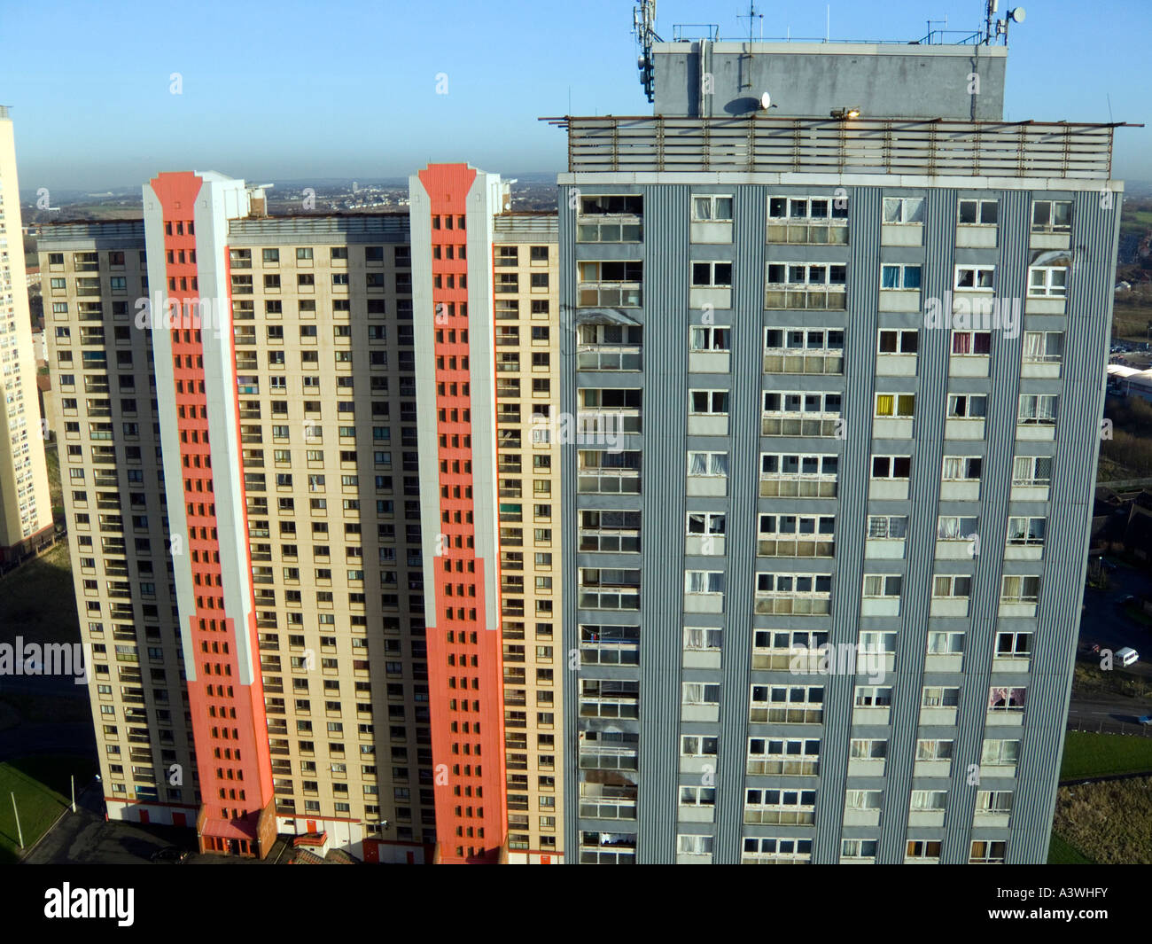 Red Road High Rise Flats in Glasgow Scotland Stock Photo - Alamy