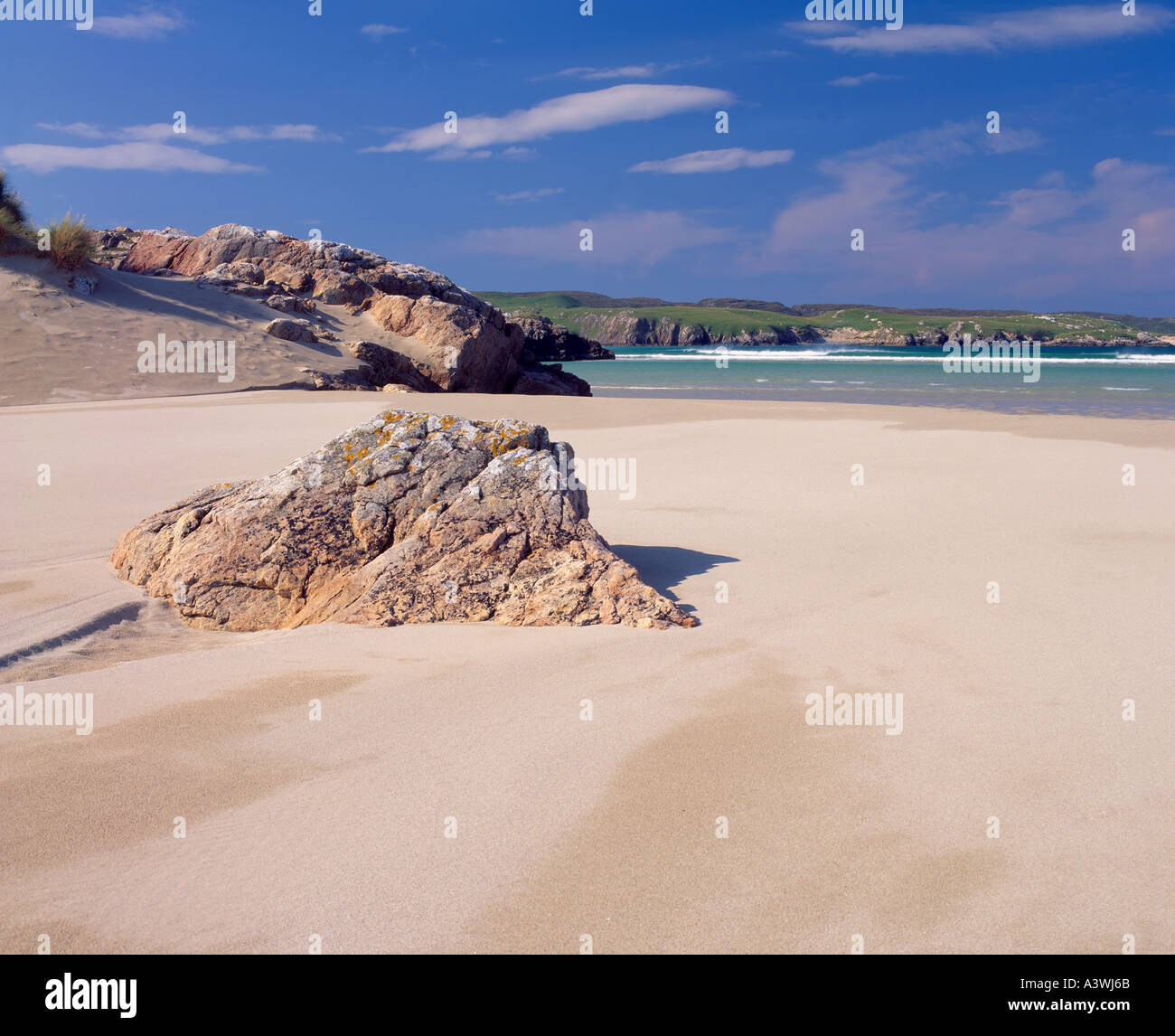 Scotland, Western Isles, Isle of Lewis, Uig Sands, Traigh Uuige. View ...