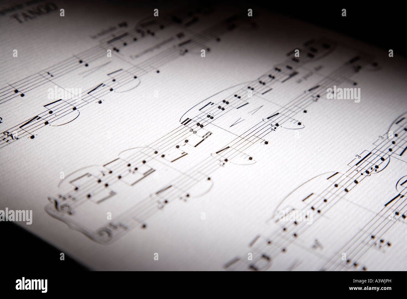 Music score hi-res stock photography and images - Alamy