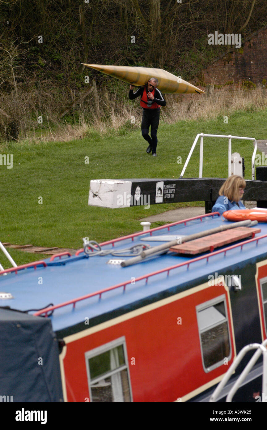 Canoe race from devizes to Westminster Bridge over Easter Holidayon the ...