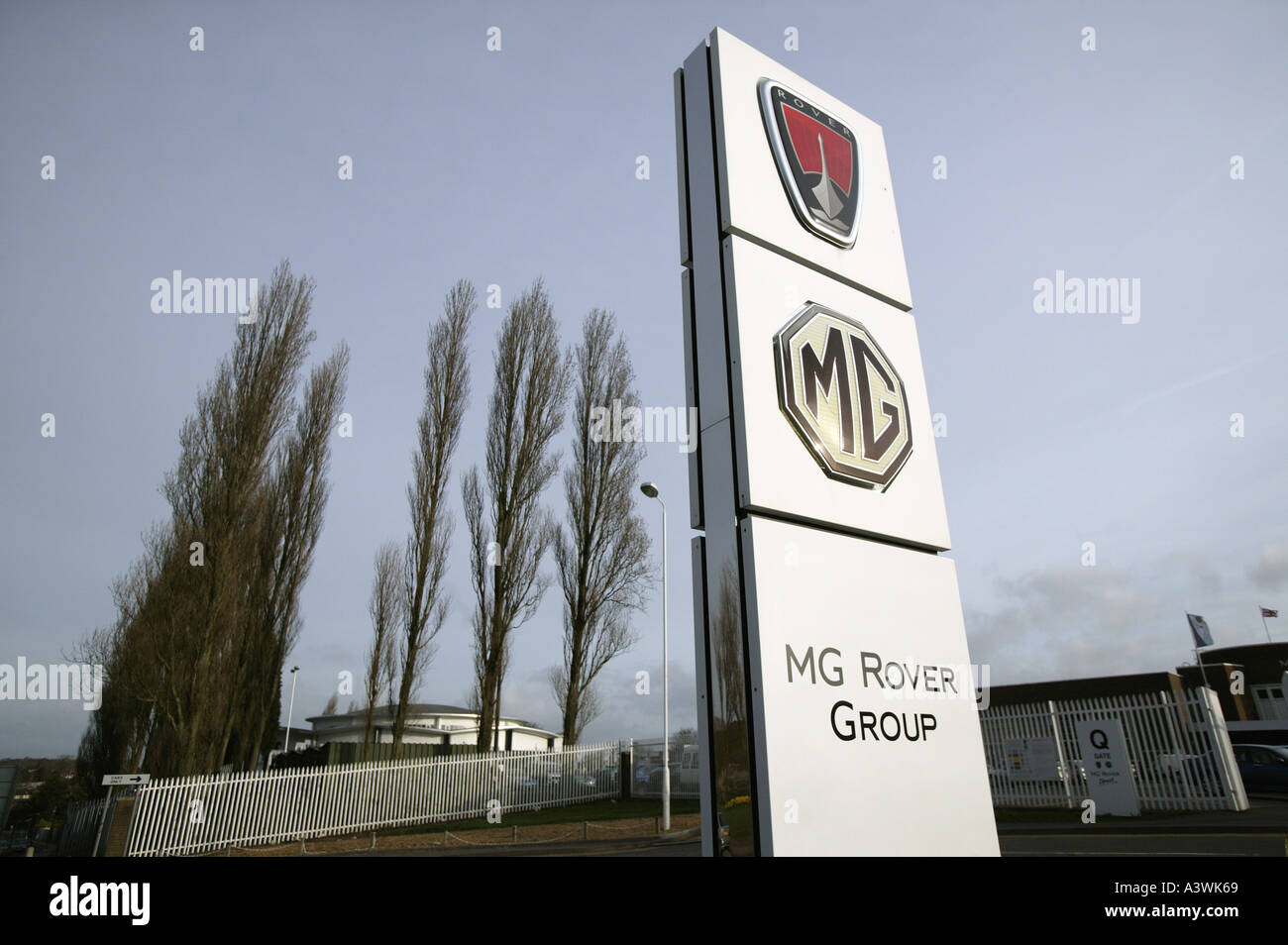 MG Rover factory main Q gate entrance at Longbridge Birmingham West ...
