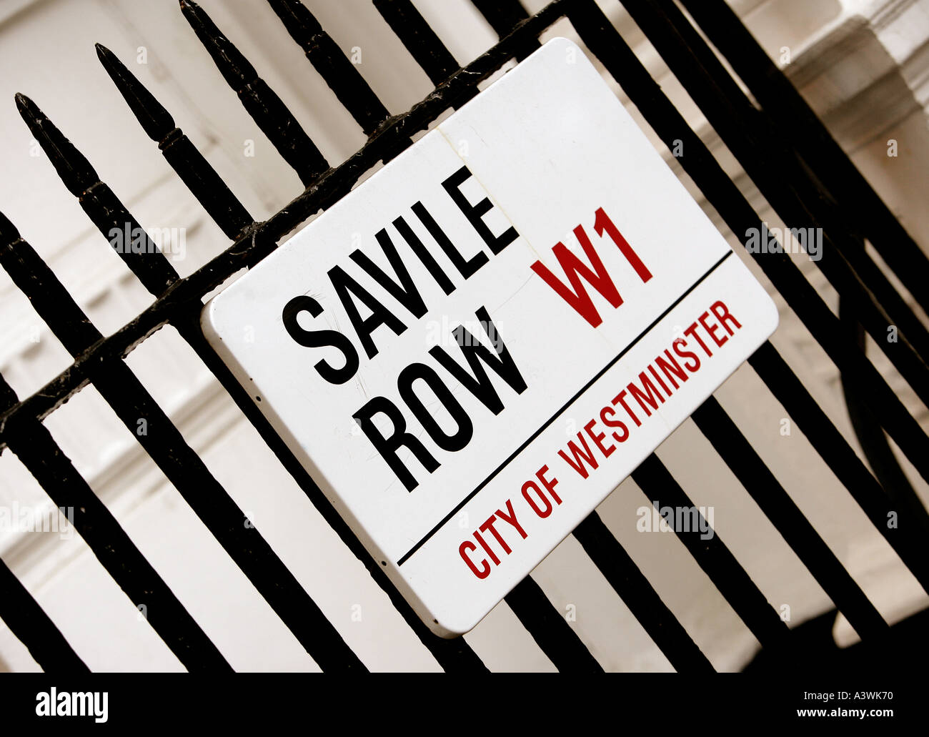 Savile Row street sign Stock Photo - Alamy
