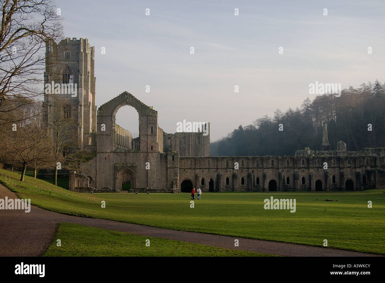 Interior of fountains abbey hi-res stock photography and images - Alamy
