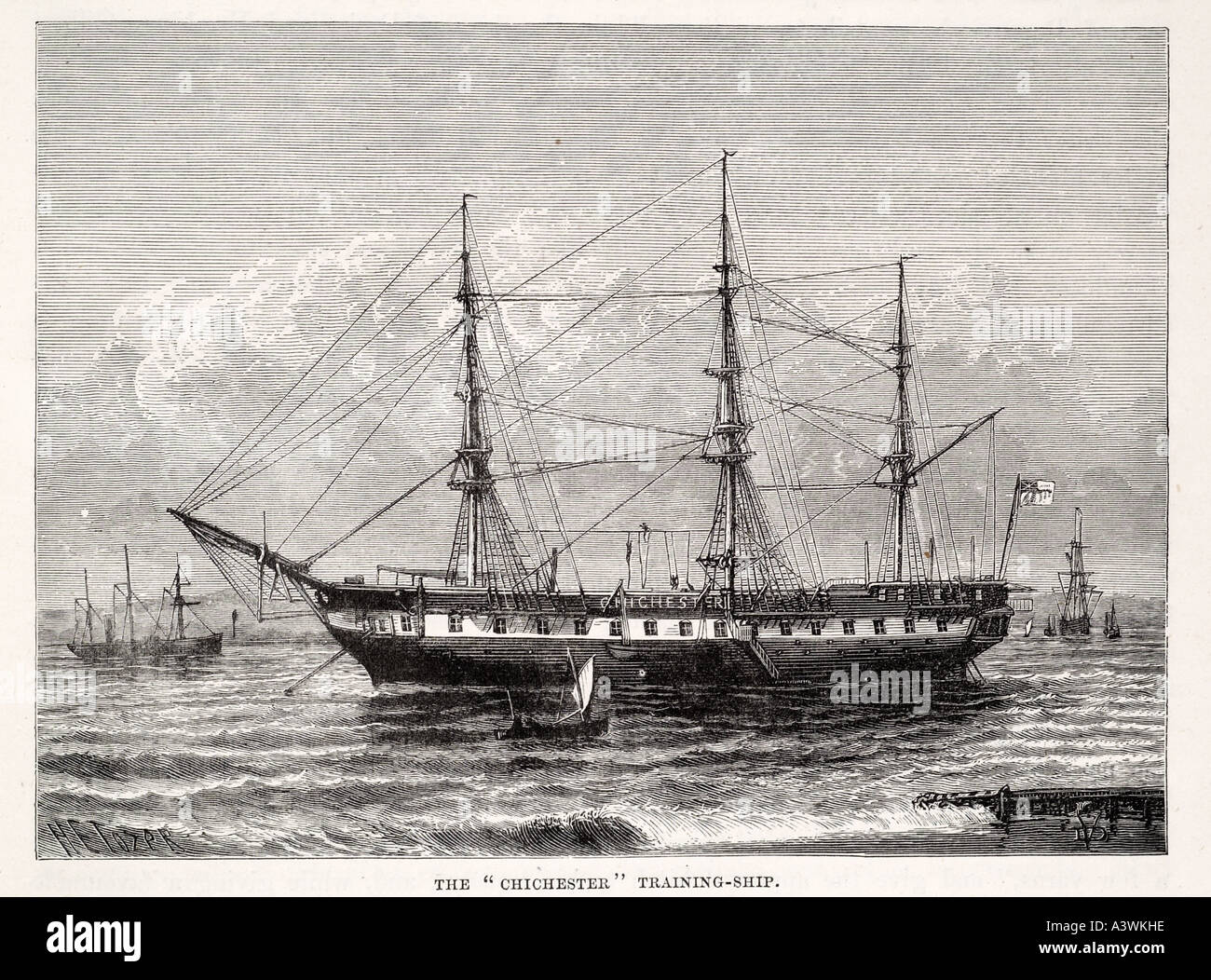 Clipper ship 1800 hi-res stock photography and images - Alamy