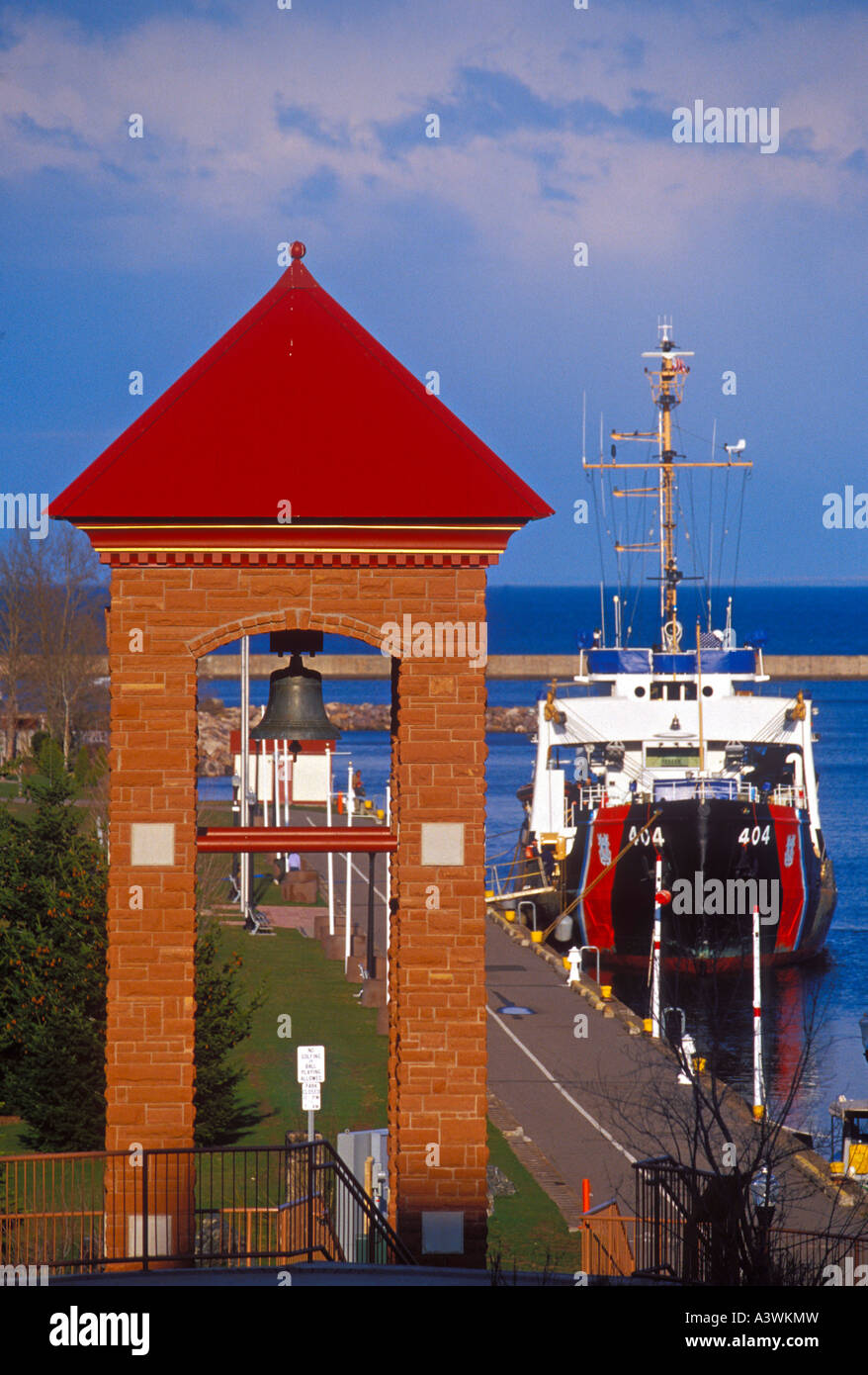 The U S Coast Guard buoy tender Sundew docks at the lower harbor sea ...