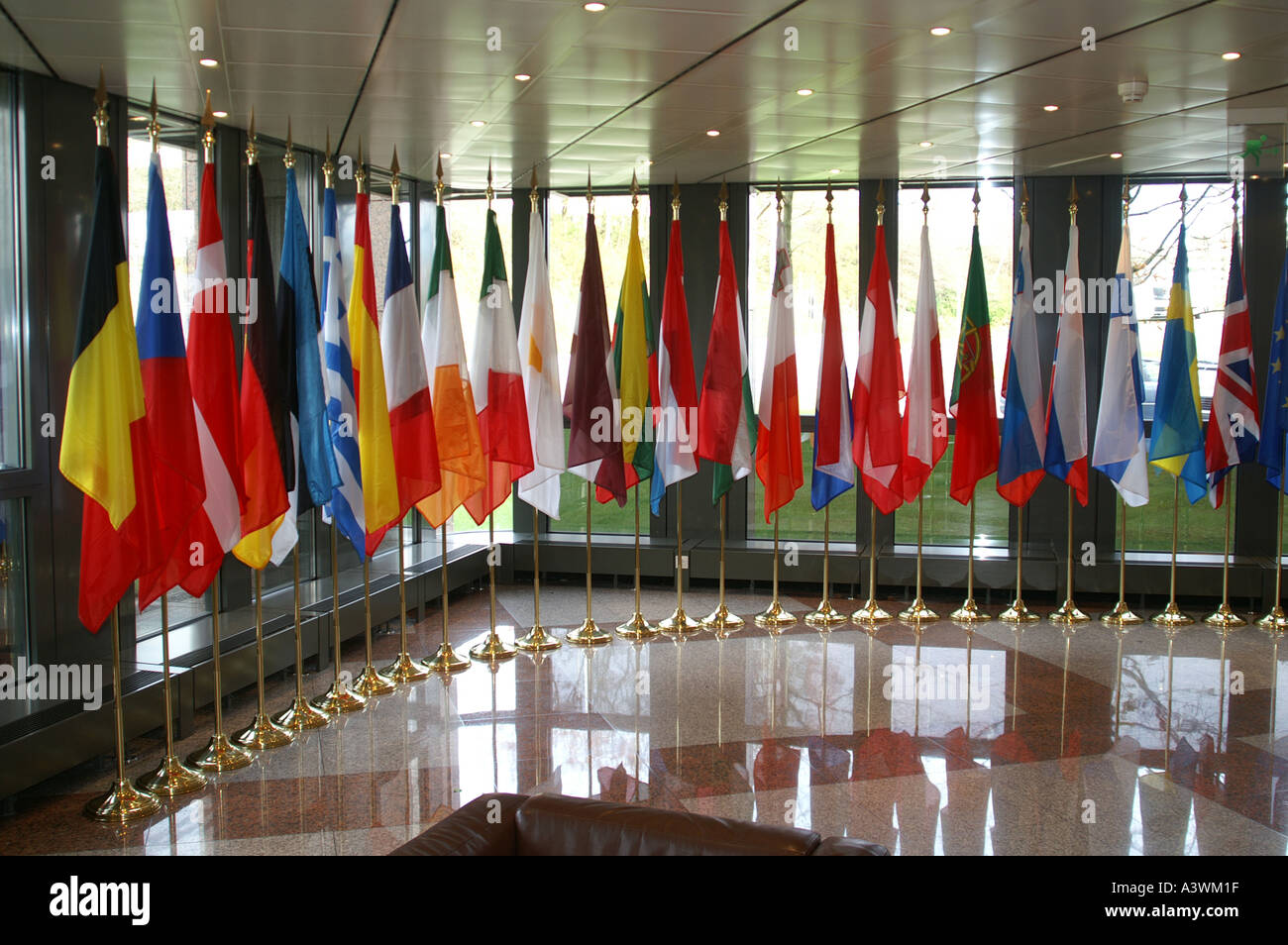 Flags of the 25 countries within the European Union Stock Photo - Alamy