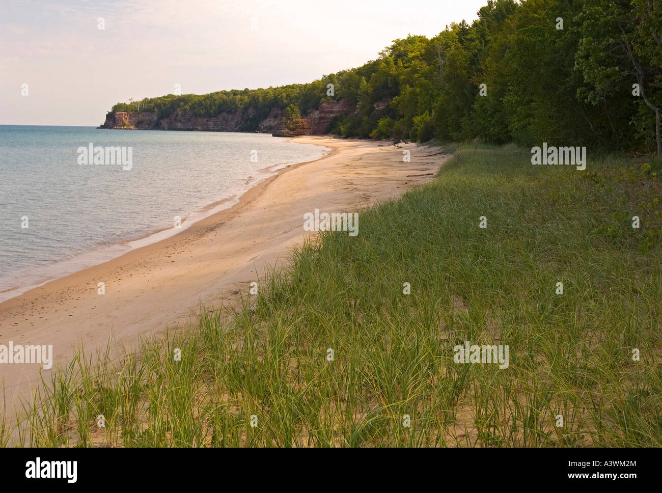 North Light beach on Grand Island National Recreation Area in Munising ...