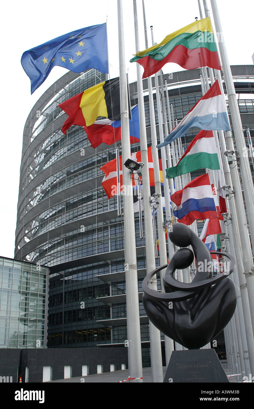 The European Parliament building in Strasbourg Stock Photo - Alamy