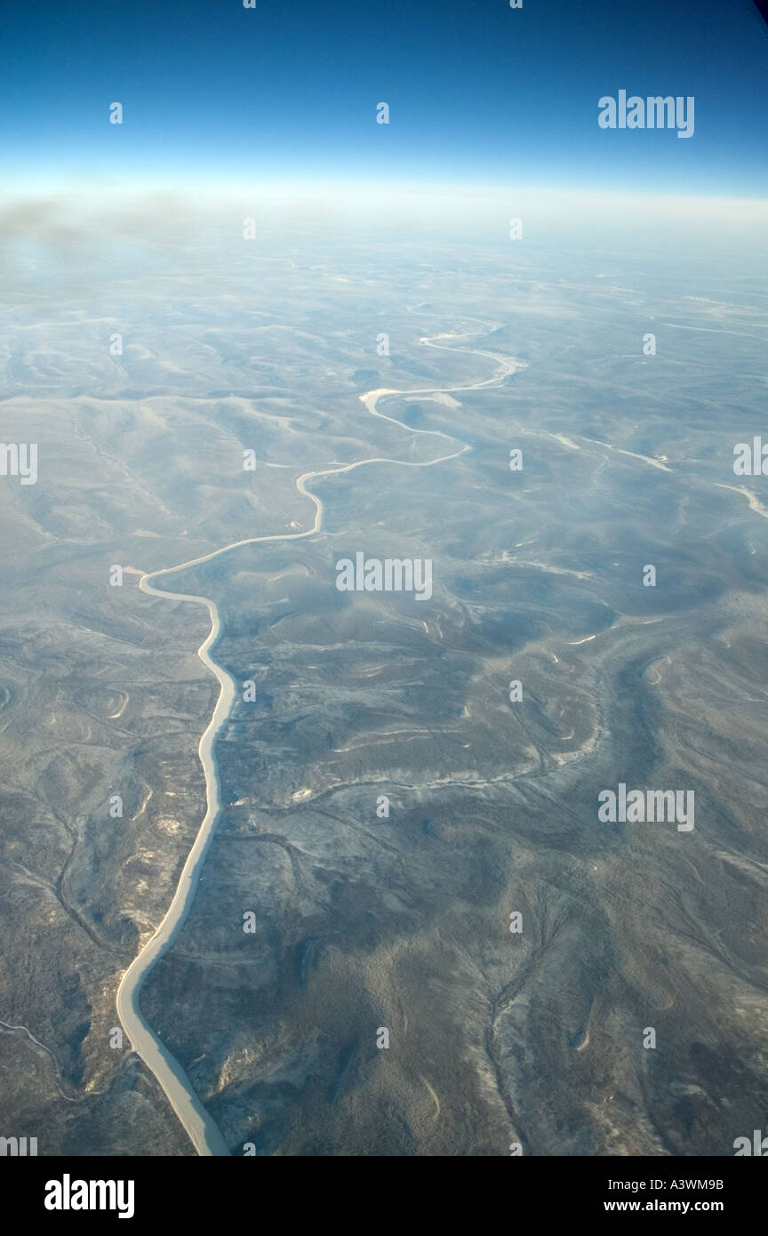 141004 The Siberian landscape as seen from an ANA All Nippon Airways ...