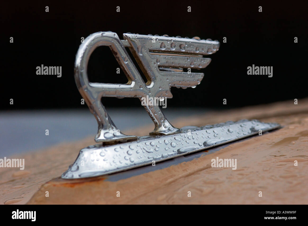 Austin Flying A bonnet logo from Austin A35 Stock Photo - Alamy