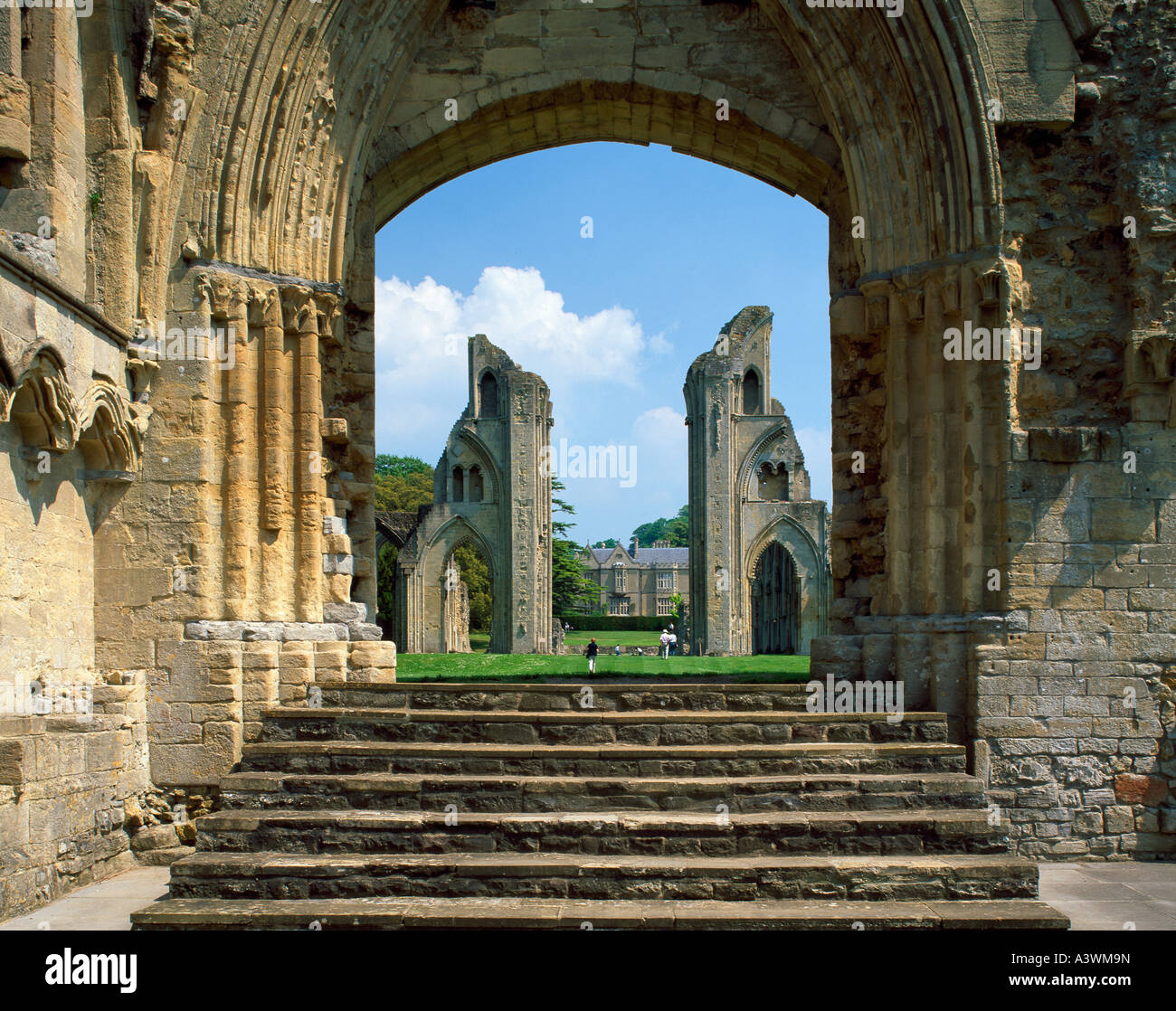 Glastonbury Abbey Somerset England UK Stock Photo - Alamy