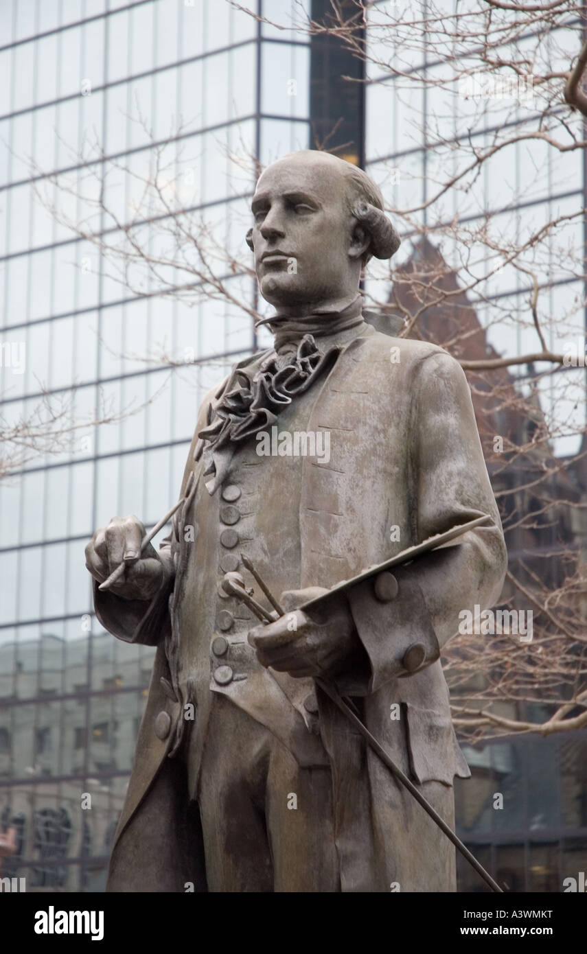 Statue of John Copley in Boston Massachusetts Stock Photo - Alamy