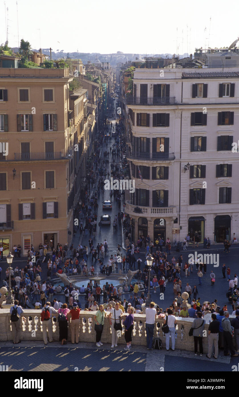 Early evening scene in Rome Italy Stock Photo - Alamy