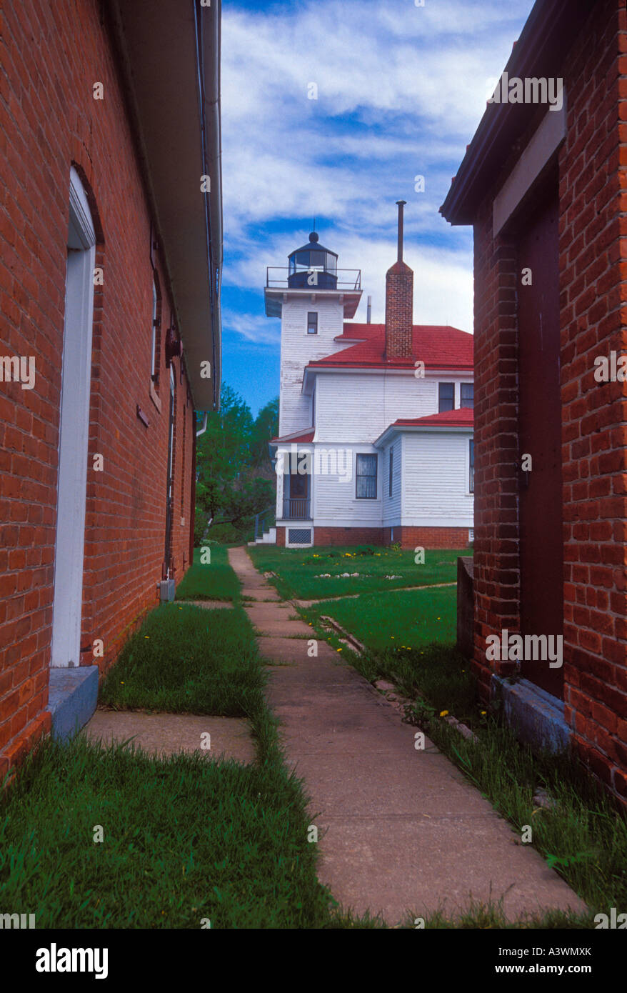 The Raspberry Island Lighthouse in Apostle Islands National Lakeshore ...