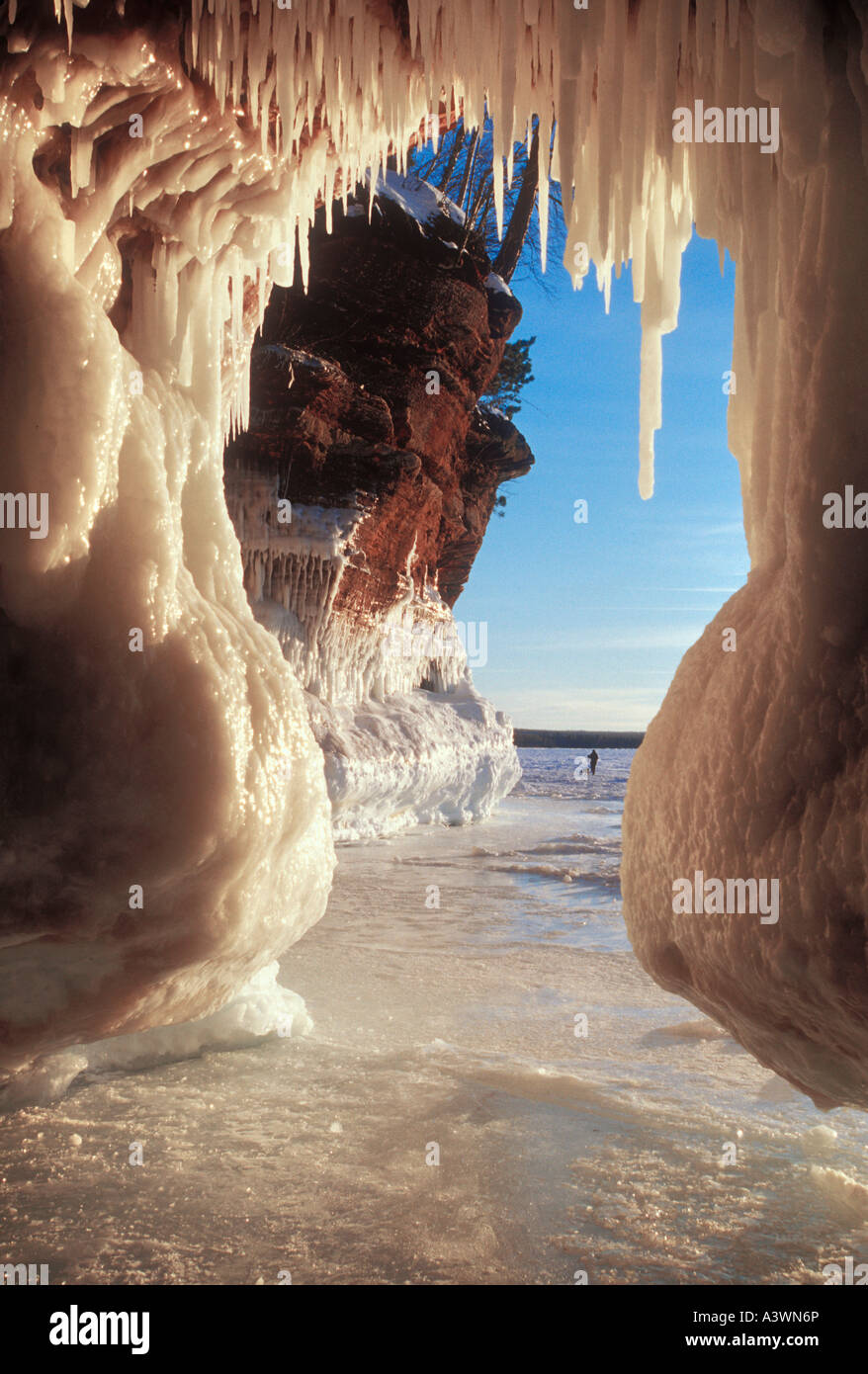 Apostle Islands Ice Caves Stock Photos & Apostle Islands Ice Caves ...