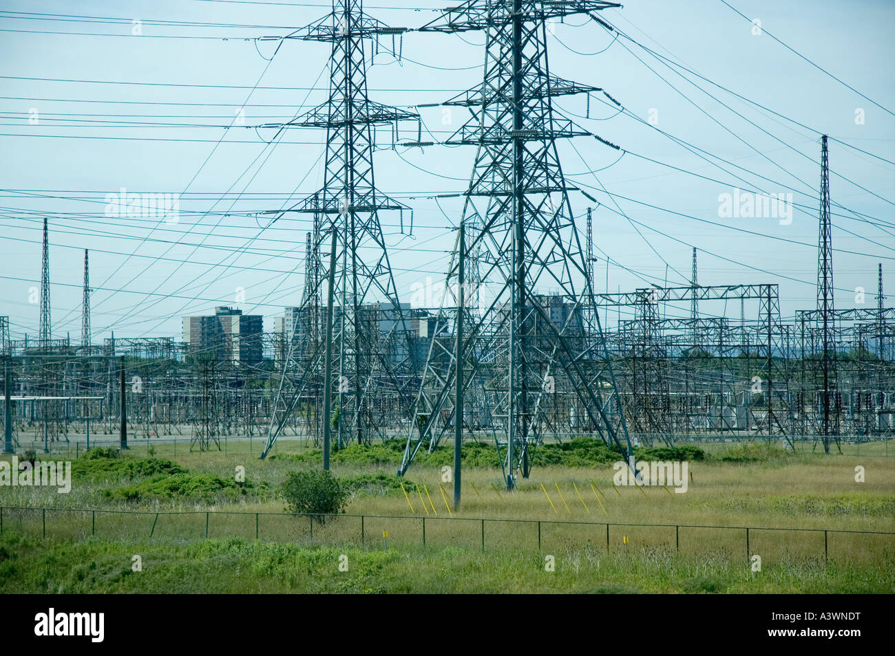 Electrical power station near Niagara Falls in Ontario Canada Stock ...