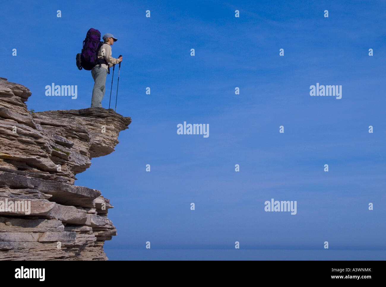 Backpacking Pictured Rocks National Lakeshore Stock Photo - Alamy
