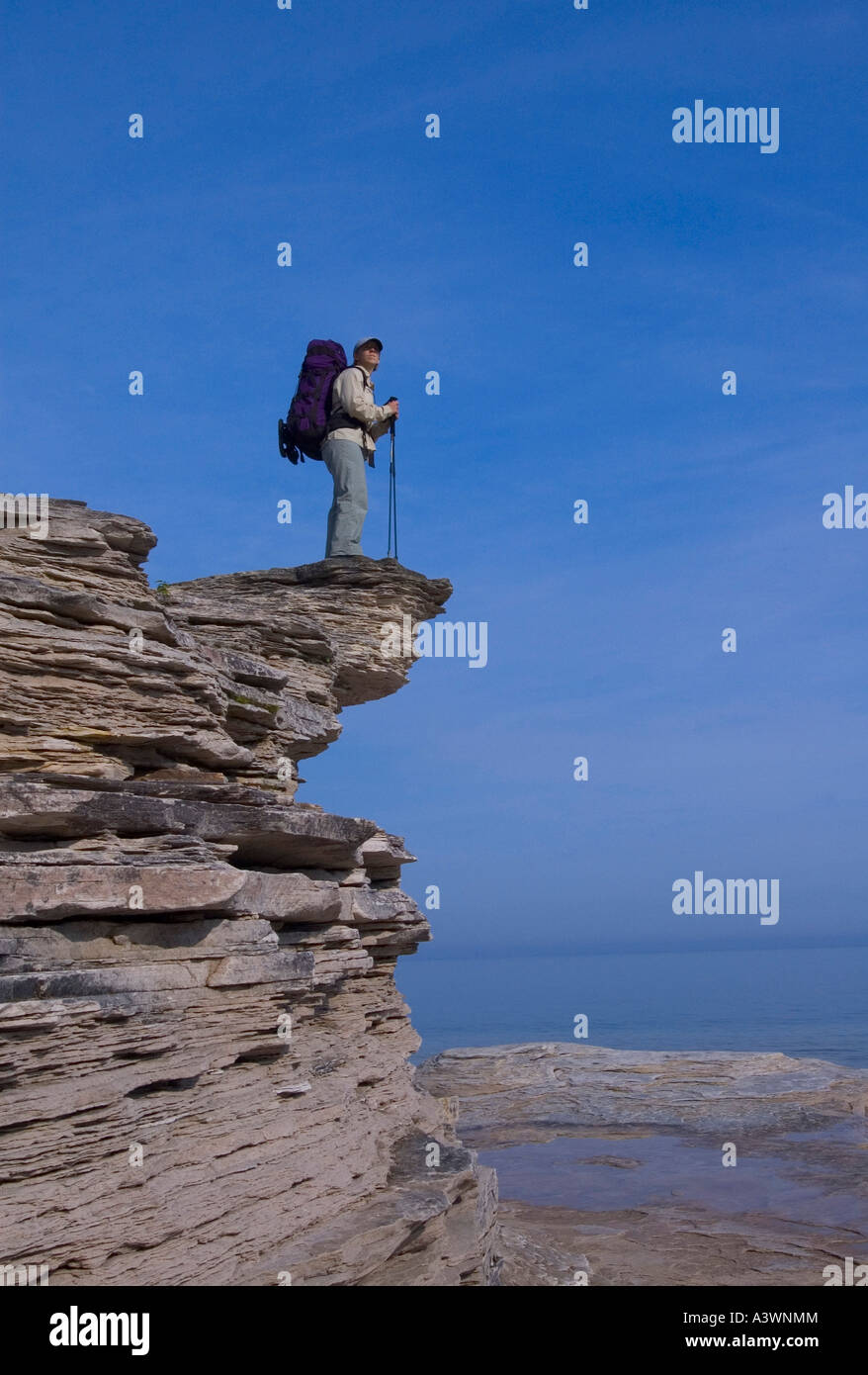 Backpacking Pictured Rocks National Lakeshore Stock Photo - Alamy