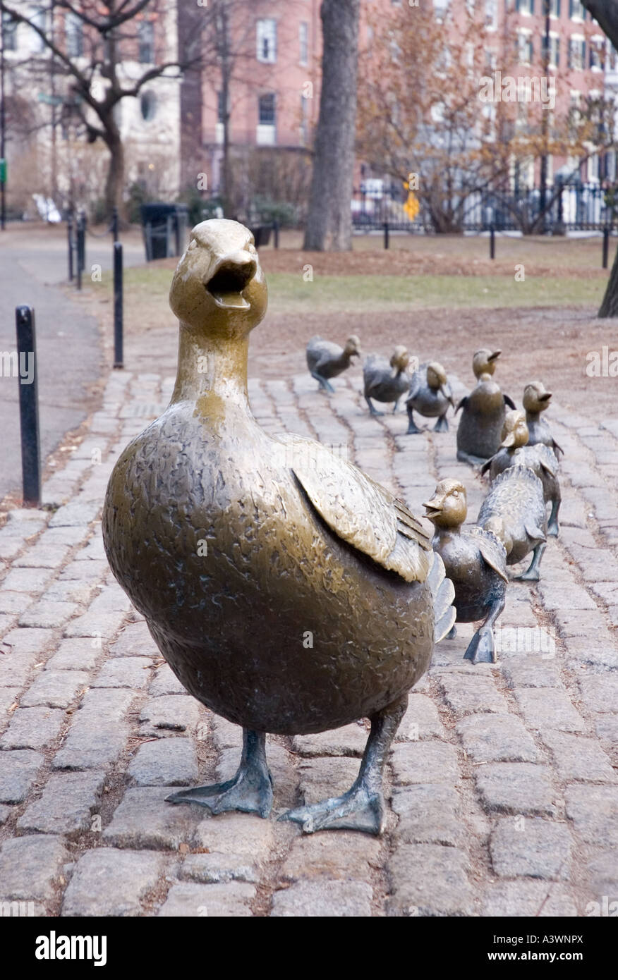 Duck sculptures in Boston's Public Garden Stock Photo - Alamy