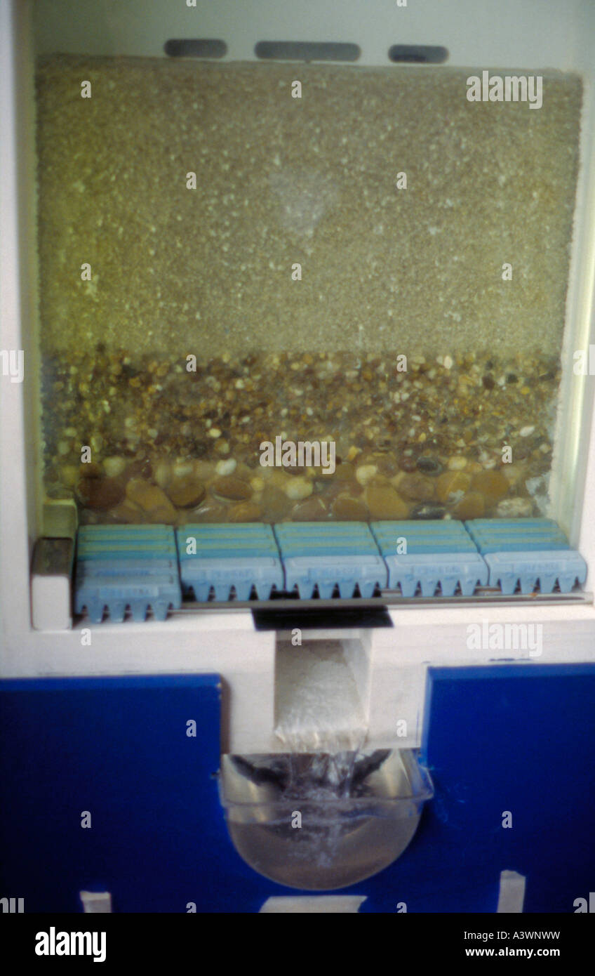 Demonstration model of a sand filter for final effluent at a sewage ...