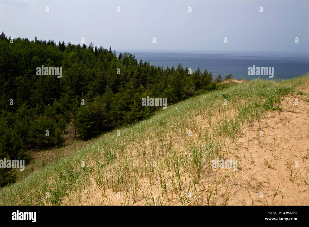 Sand dunes lake superior pictured rocks hi-res stock photography and ...