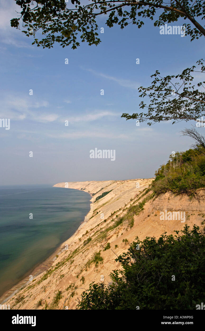 The Grand Sable Banks rise from Lake Superior near Grand Marais ...