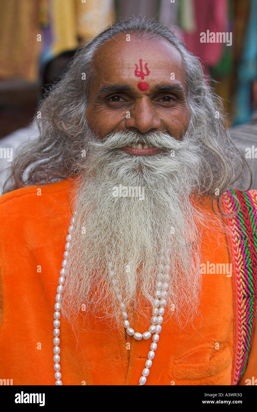 Portrait of Sadhu, India Stock Photo - Alamy