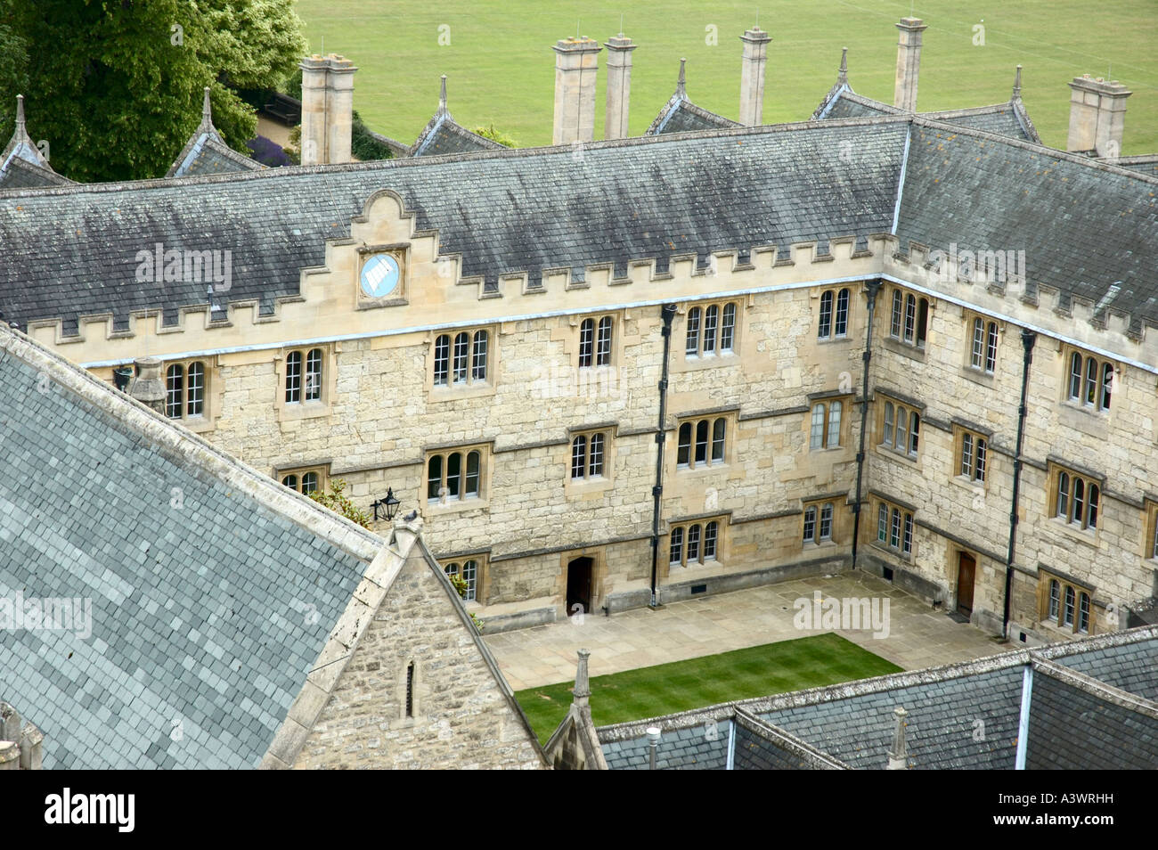 Fellow s Quad Merton College Oxford Oxfordshire England UK Stock Photo ...