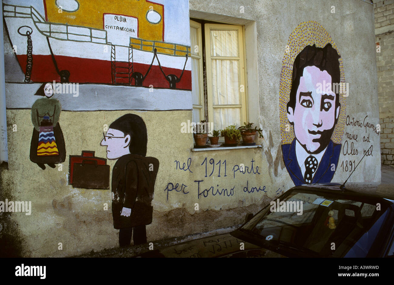 mural paintings Orgosolo Sardinia Italy Stock Photo - Alamy