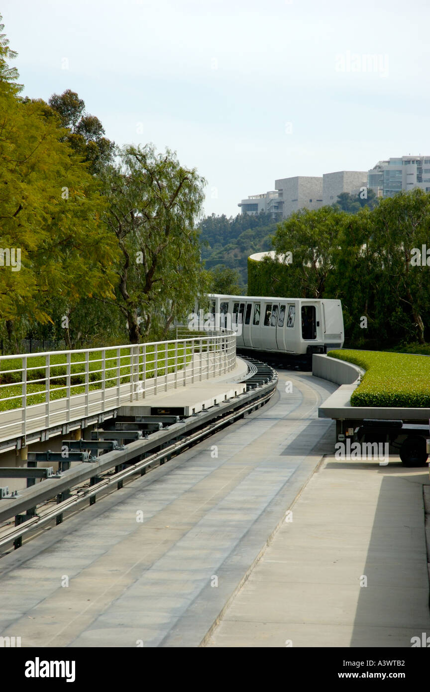 California Los Angeles The Getty Center tram Stock Photo - Alamy
