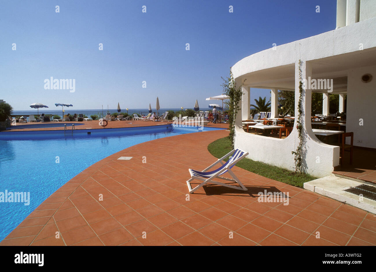Hotel Mare Pineta wth swimming pool S Margherita Sardinia Italy Stock ...