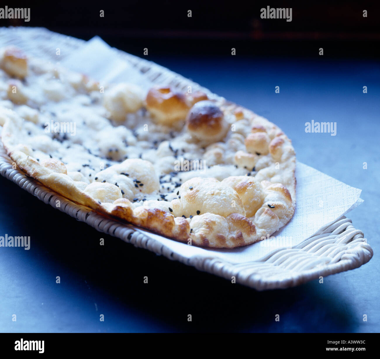 Naan bread in basket Keywords Indian baking Zaika Restaurant Kensington ...
