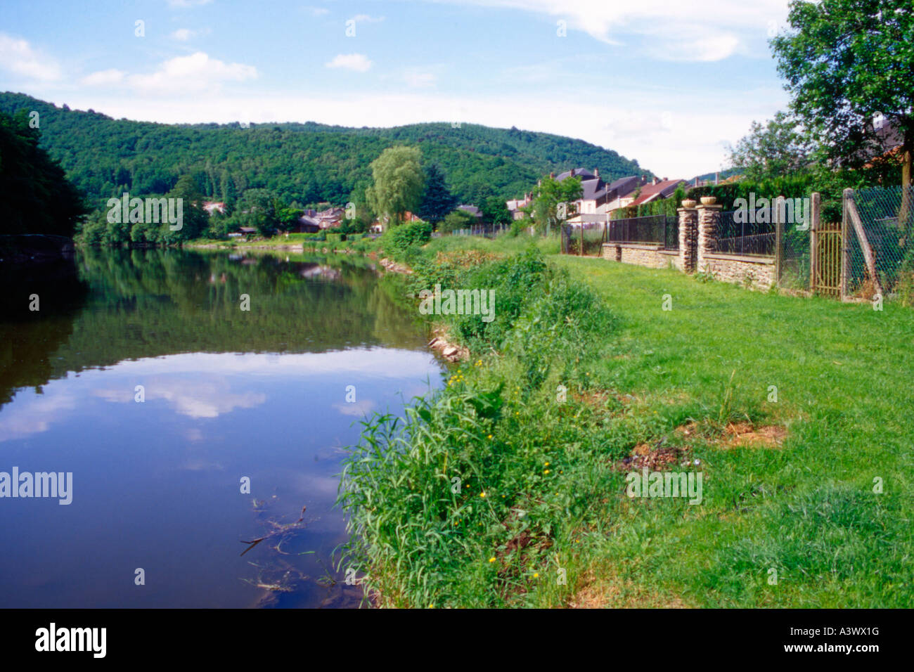 The peaceful River Semoy in French Ardennes Stock Photo - Alamy