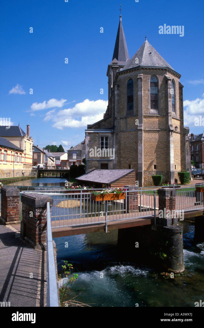 French Ardennes town of Signy l'Abbaye Stock Photo - Alamy