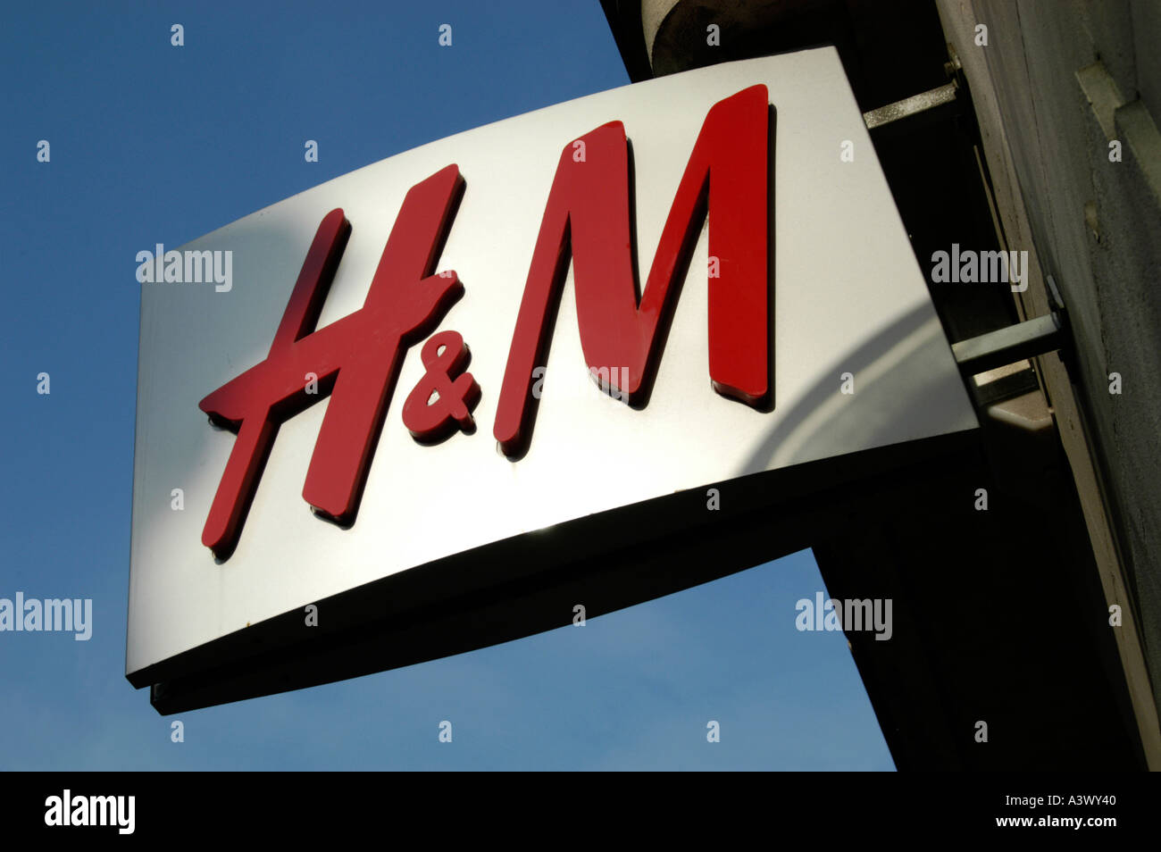 H M sign England Britain UK Stock Photo - Alamy
